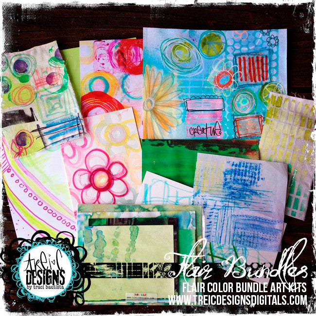 HOLIDAY BRIGHT Paper FLAIR kit by Traci Bautista - #tracibautistaCOLOR ...
