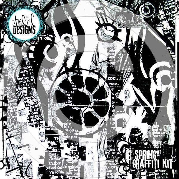 SPRING graffiti papers kit - #tracibautistaCOLOR {treiCdesigns} boutique
