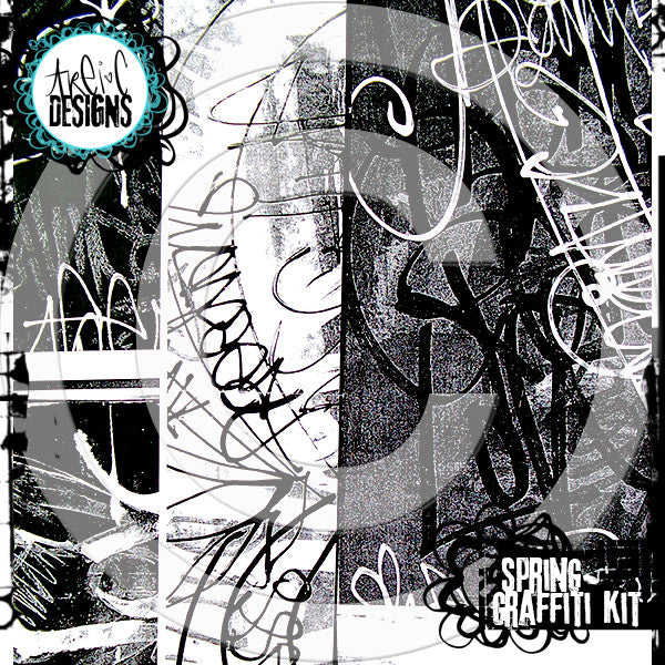 SPRING graffiti papers kit - #tracibautistaCOLOR {treiCdesigns} boutique
